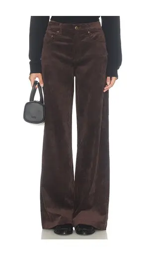 PISTOLA Jadyn Low Slung Palazzo Pant In Brown