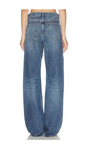 FRAME The Loose Exposed Buttons Jeans In Blue - Soundwave
