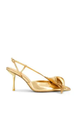Cult Gaia Calla Pump In Metallic Gold