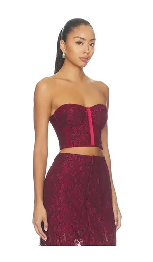 Cami Nyc Bridges Corset In Red