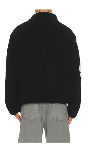MARKET Skeletal Quarter Zip Sherpa Pullover