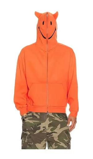 MARKET Smiley Devil Full Zip Hoodie - Red