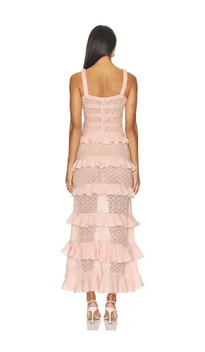 LoveShackFancy Hannelore Dress In Rose
