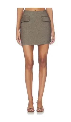 FAVORITE DAUGHTER The Night Class Skort In Brown