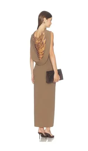 Cult Gaia Perila Dress In Tan