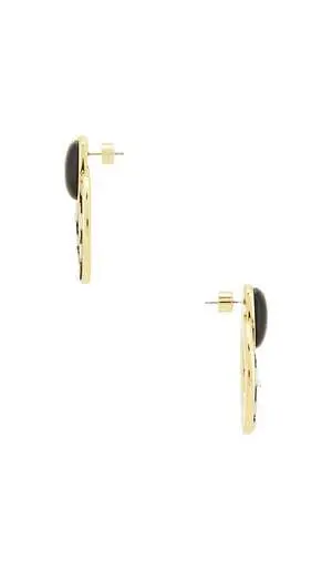 FRASIER STERLING Knockers Earrings In Black & White