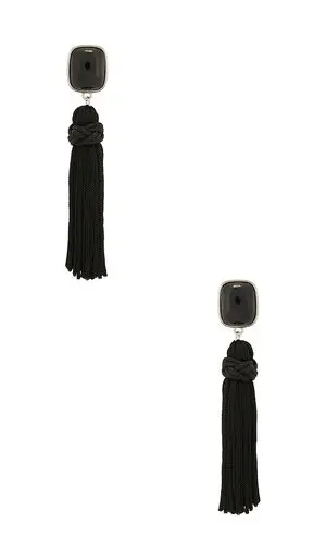 FRASIER STERLING After Hours Tassle Earrings - Black