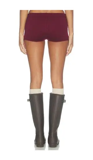 LOVERS AND FRIENDS Lunaria Argyle Short In Burgundy - Wine Multi