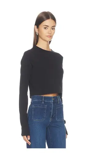 FAVORITE DAUGHTER The Laura Crop Top Long Sleeve