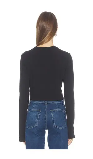FAVORITE DAUGHTER The Laura Crop Top Long Sleeve