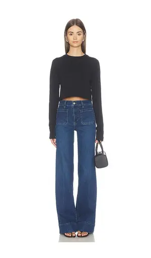 FAVORITE DAUGHTER The Laura Crop Top Long Sleeve