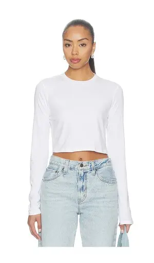 FAVORITE DAUGHTER The Laura Crop Top Long Sleeve