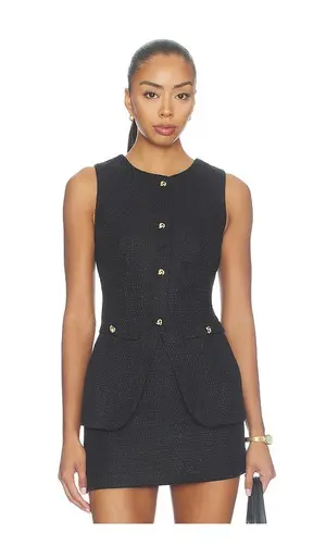 MORE TO COME Francesca Vest - Black