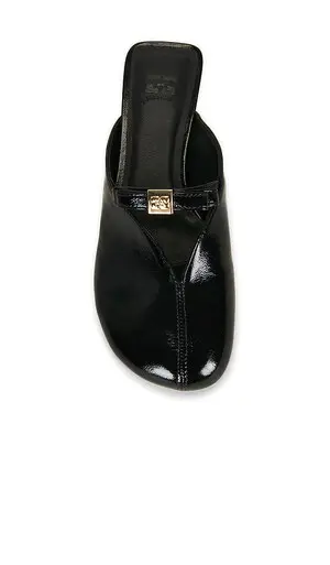 GANNI Sue Bow Kitten Heel Deep Shine