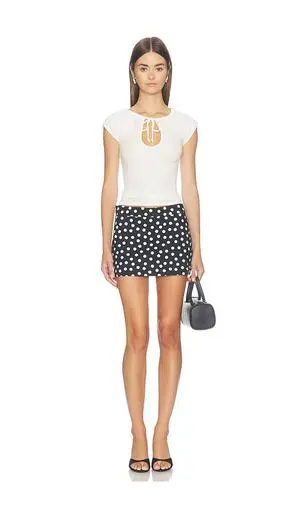 Free People Canal Street Top In White - Ivory