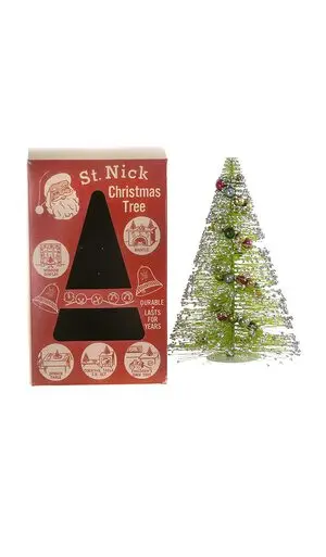 CODY FOSTER & CO St. Nick Christmas Tree Ornament In Multi - Chartreuse