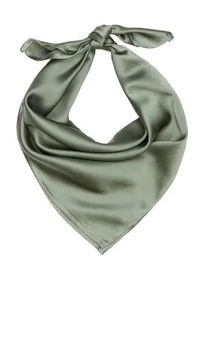 Donni. X The Silk Scarf In Sage - Dill