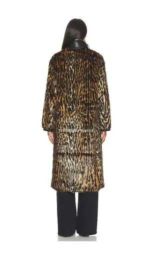 ET OCHS Vonn Combo Coat In Brown