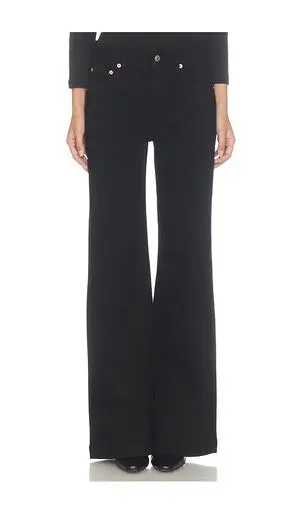 Rolla's Jane Aline Flare Jeans In Black