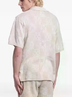 REPRESENT Check-pattern Crochet Shirt
