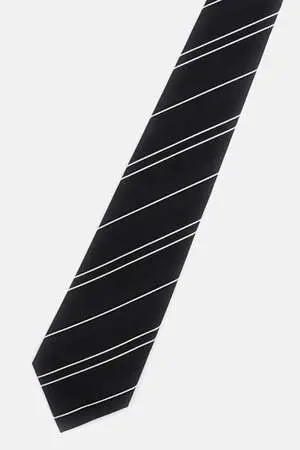 Junya Watanabe Cravatta In Seta - Nero