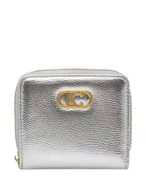 Lola Casademunt Logo-plaque Grained Wallet - Silver