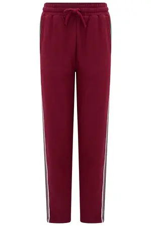 SUGARHILL BRIGHTON Alissa Joggers Oxblood Stripe