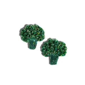 SIMITRI Broccoli Earrings - Green