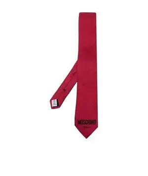 Moschino Moschino Logo Printed Tie Red