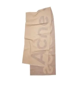 Acne Studios Logo-knit Wool Scarf