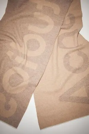Acne Studios Logo-knit Wool Scarf