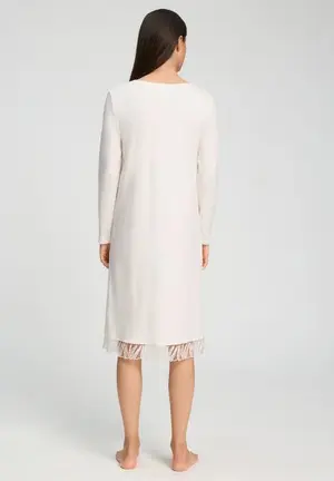 Hanro Rosaria Floral Embroidered Cotton Nightgown - Off White