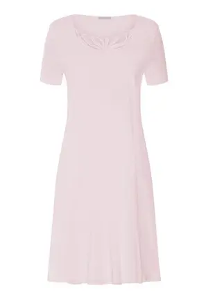 Hanro Rosaria Embroidered Cotton Nightgown Rose Bath