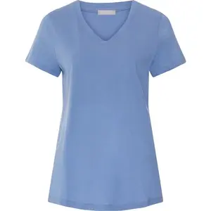 Hanro Sleep And Lounge Relaxed V-neck T-shirt - Bluebird