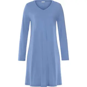 Hanro Sleep And Lounge Tencel And Cotton Nightgown - Bluebird