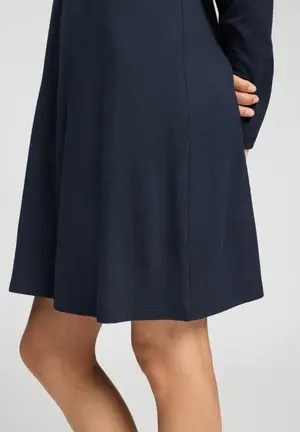 Hanro Sleep And Lounge Tencel And Cotton Nightgown - Deep Navy