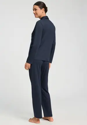 Hanro Cotton Silk Button Front Cotton Pajama Set