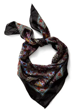 Free People Intimately Fp So Silk Bandana Black
