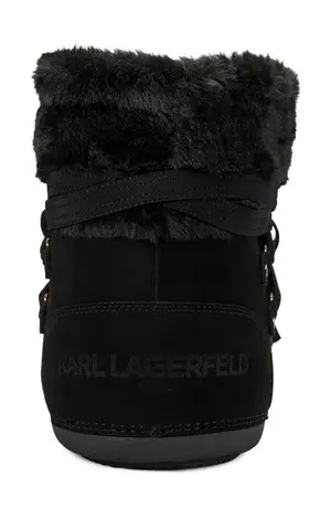Karl Lagerfeld Paris Prynn Faux Fur Bootie - Black