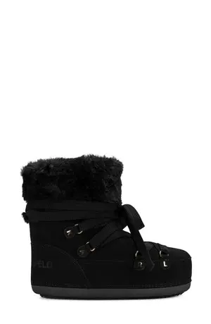 Karl Lagerfeld Paris Prynn Faux Fur Bootie - Black