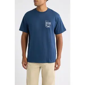 RHYTHM Siesta Cotton Graphic T-shirt - Navy