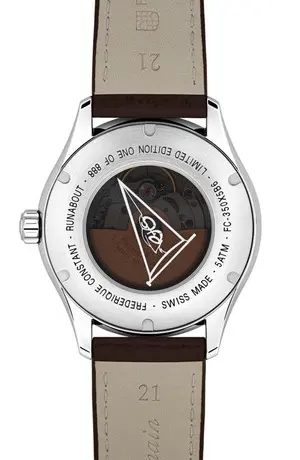 FREDERIQUE CONSTANT Runabout Gmt Automatic Leather Strap Watch