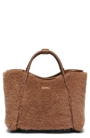 Max Mara Xs Marine Hair & Silk Tote