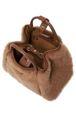 Max Mara Xs Marine Hair & Silk Tote