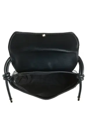 Bp. Faux Leather Foldover Mini Bag - Black