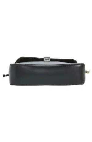 Bp. Faux Leather Foldover Mini Bag - Black