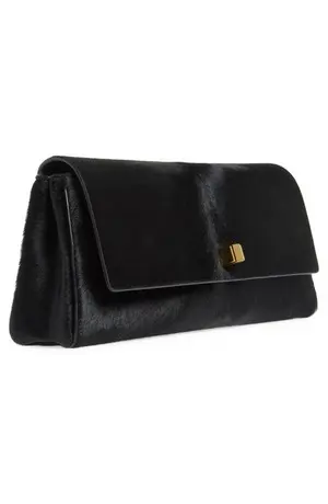 Khaite Audrey Calf Hair Clutch