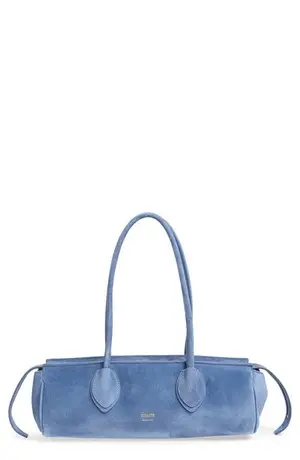 Khaite Donna Soft Leather Shoulder Bag - Cloud Iris
