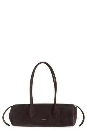 Khaite Donna Soft Leather Shoulder Bag - Ebano