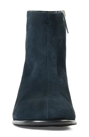 Aquatalia Pio Leather Bootie - Navy Suede